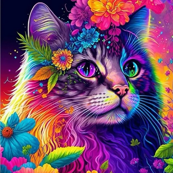 Accents | Cat Diamond Painting Kit 12in X 12inset 5 | Poshmark